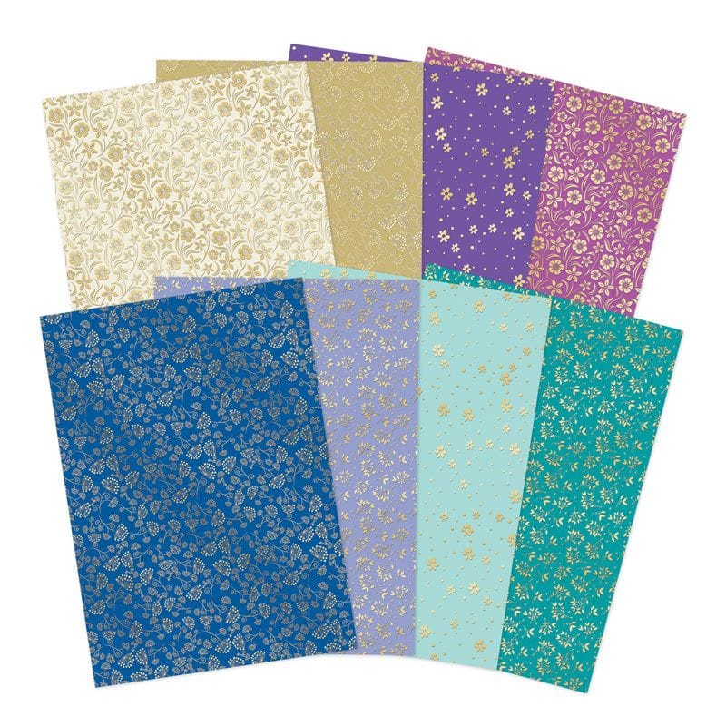 Beautiful Birdsong Foiled Edge-to-Edge Cardstock | Hunkydory Crafts