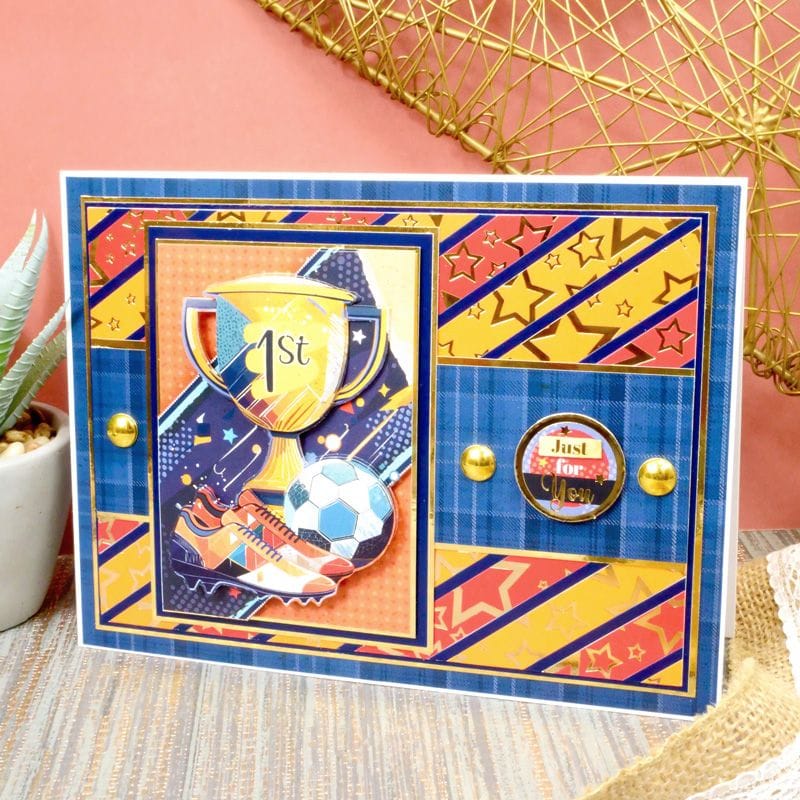 Just For Him Foiled Edge-to-Edge Cardstock | Hunkydory Crafts