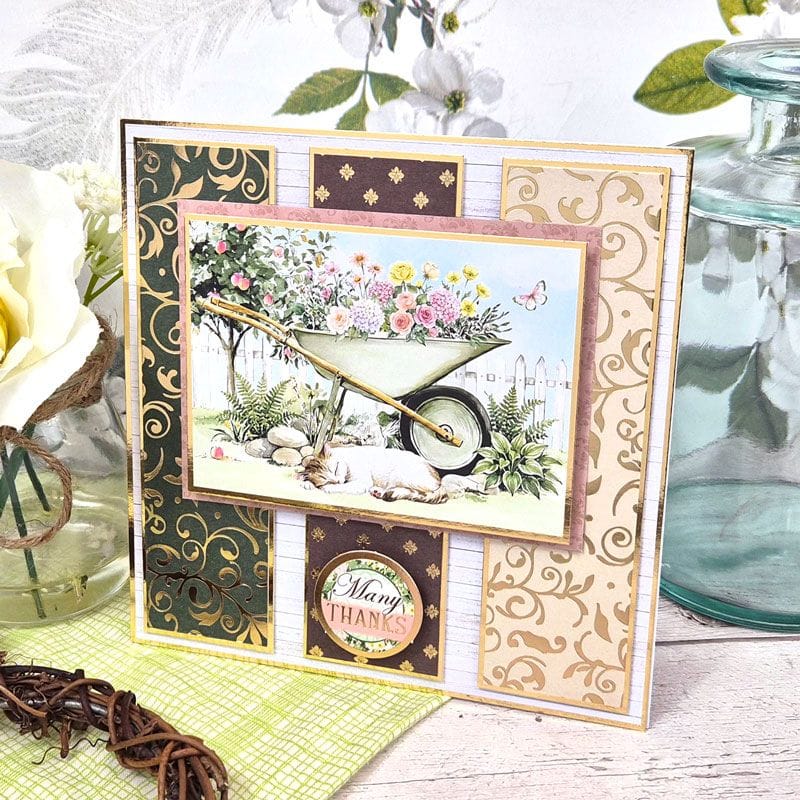 Evergreen Manor Foiled Edge-to-Edge Cardstock | Hunkydory Crafts