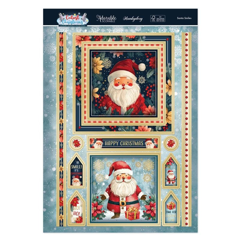 Santa Smiles Luxury Topper Set | Hunkydory Crafts