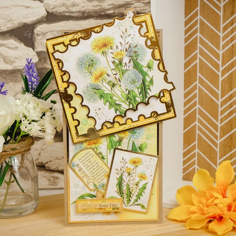 Deluxe Craft Pad - Forever Florals Wildflowers | Hunkydory Crafts