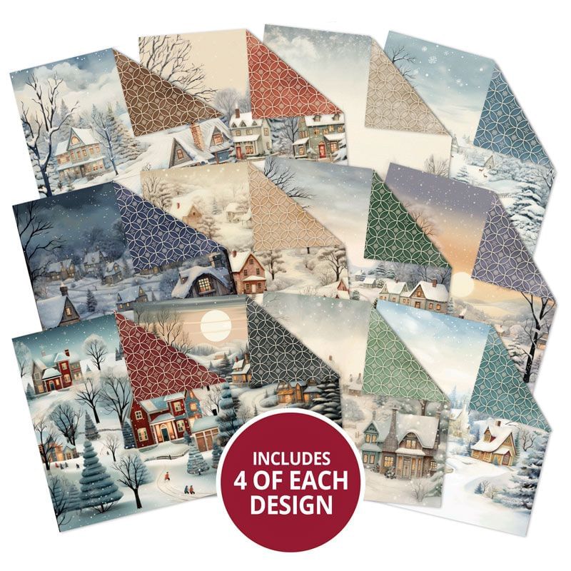 Duo Design Paper Pads - Winter Wonderland & Fancy Flakes | Hunkydory Crafts