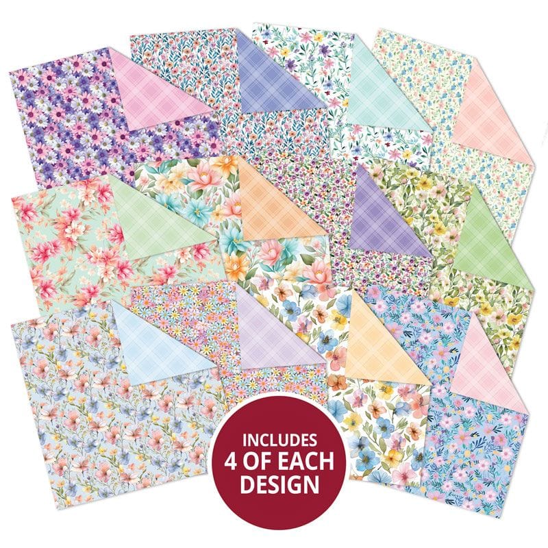 Duo Design Paper Pads - Spring Meadow & Charming Check | Hunkydory Crafts
