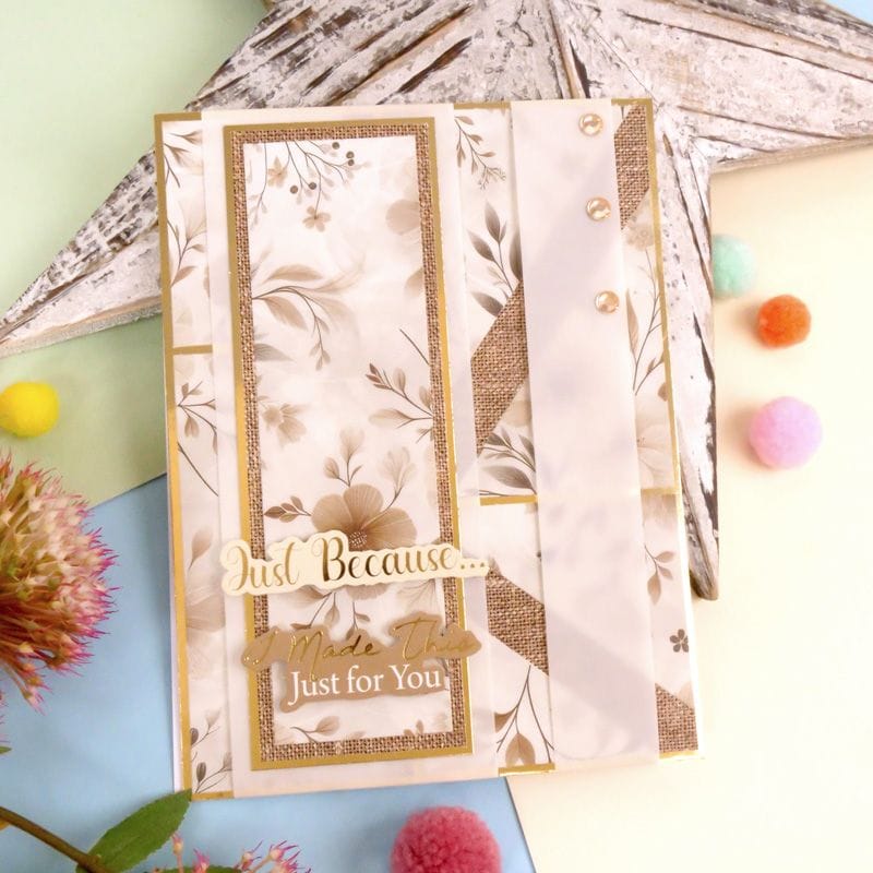 Duo Design Paper Pads - Nicely Natural & Neutral Hessian | Hunkydory Crafts