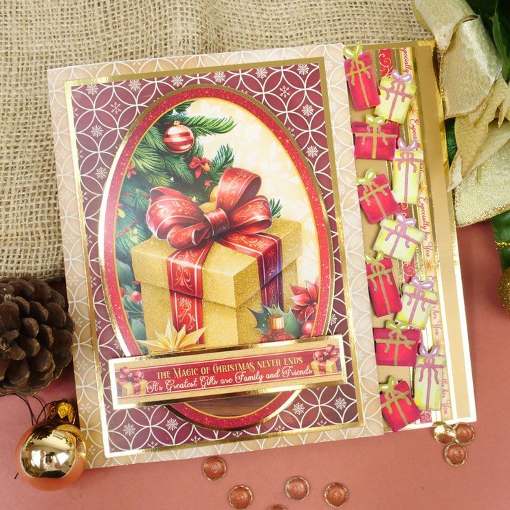 Festive Fancy-Edge Card Blanks - Gift Boxes | Hunkydory Crafts