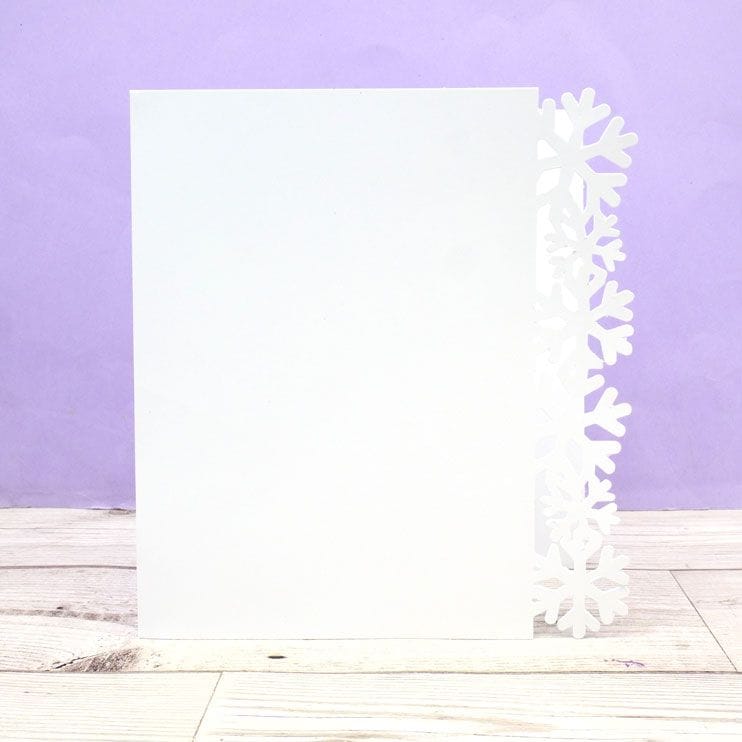 Festive Fancy-Edge Card Blanks - Snowflakes | Hunkydory Crafts