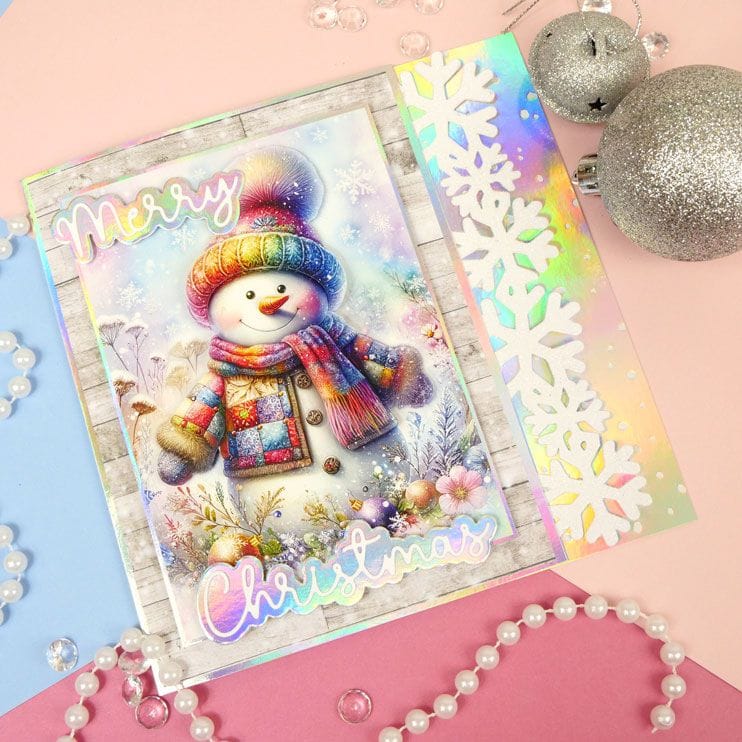 Festive Fancy-Edge Card Blanks - Snowflakes | Hunkydory Crafts