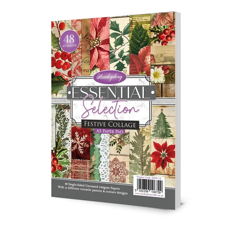 Hunkydory Essential Selection Paper Pad - Festive Collage | Hunkydory ...