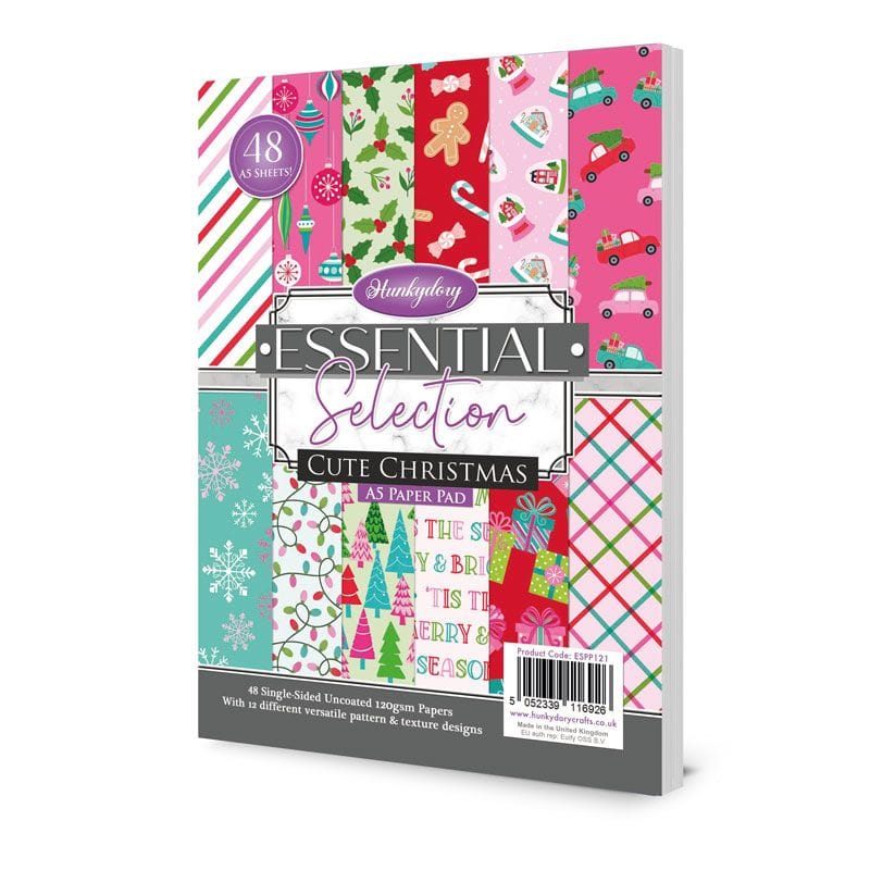 Hunkydory Essential Selection Paper Pad - Cute Christmas | Hunkydory Crafts