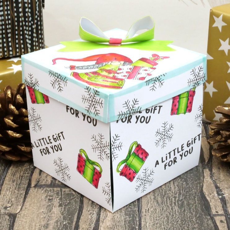 Festive Exploding Boxes Ink Me! Project Kit | Hunkydory Crafts