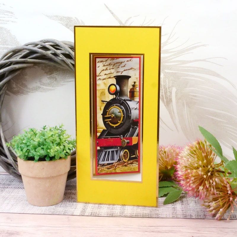 DL Foiled Aperture Card Blanks | Hunkydory Crafts