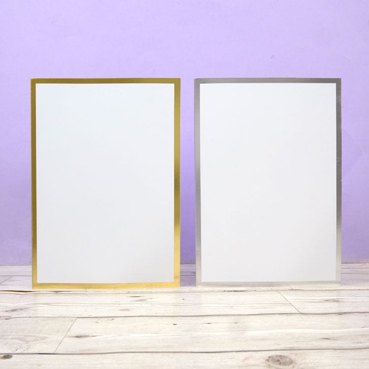 Foiled Edge Card Blanks & Envelopes - A5 | Hunkydory Crafts