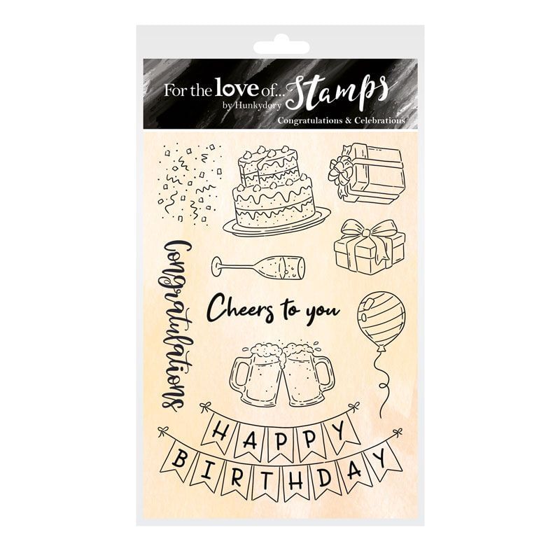 For the Love of Stamps - Congratulations & Celebrations | Hunkydory Crafts