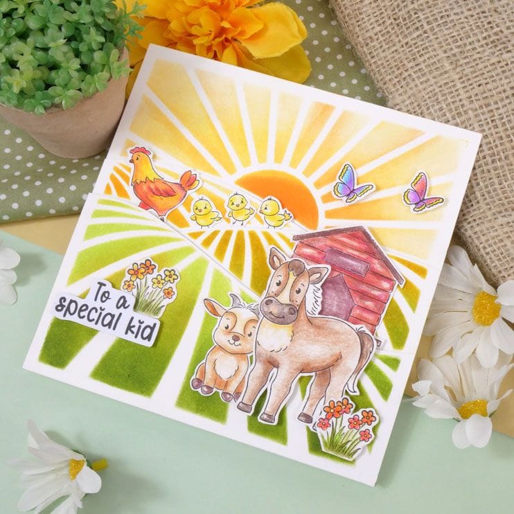 For the Love of Stamps - Happy Horse & Goats | Hunkydory Crafts