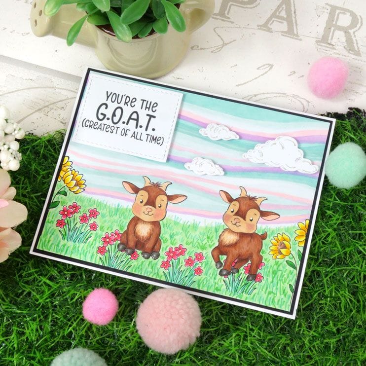 For the Love of Stamps - Happy Horse & Goats | Hunkydory Crafts
