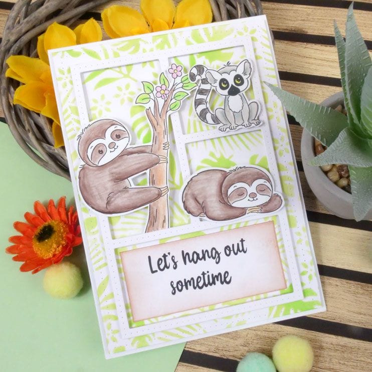 For the Love of Stamps - Sloths & Lemur | Hunkydory Crafts