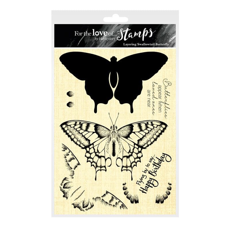 For the Love of Stamps - Layering Swallowtail Butterfly A5 Stamp Set ...