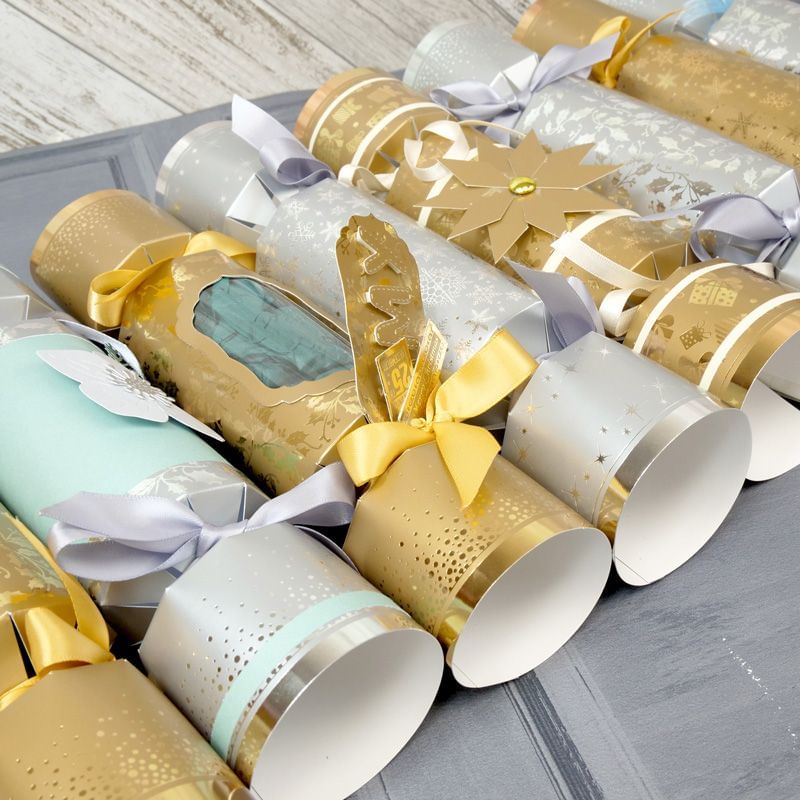 Luxury Christmas Crackers - Glistening Gold | Hunkydory Crafts
