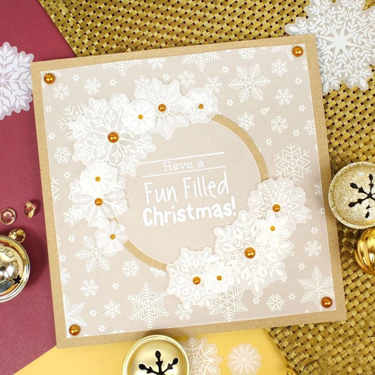 Die-Cut Parchment Snowflakes | Hunkydory Crafts