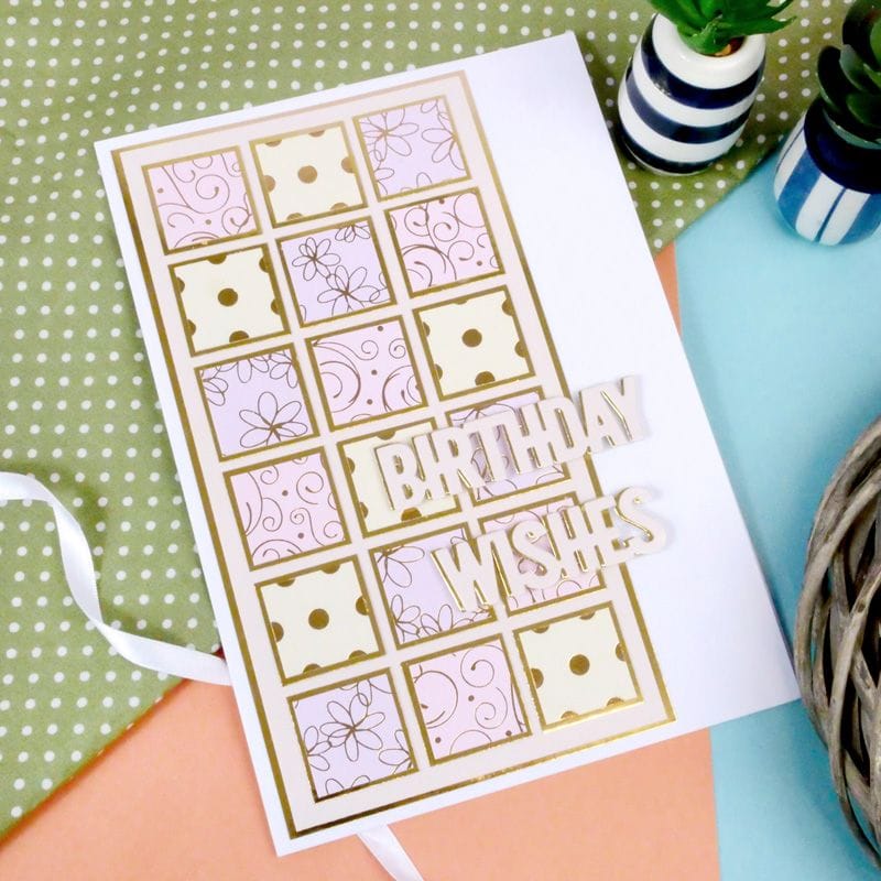 A Touch of Colour Foiled Edge-to-Edge Cardstock | Hunkydory Crafts