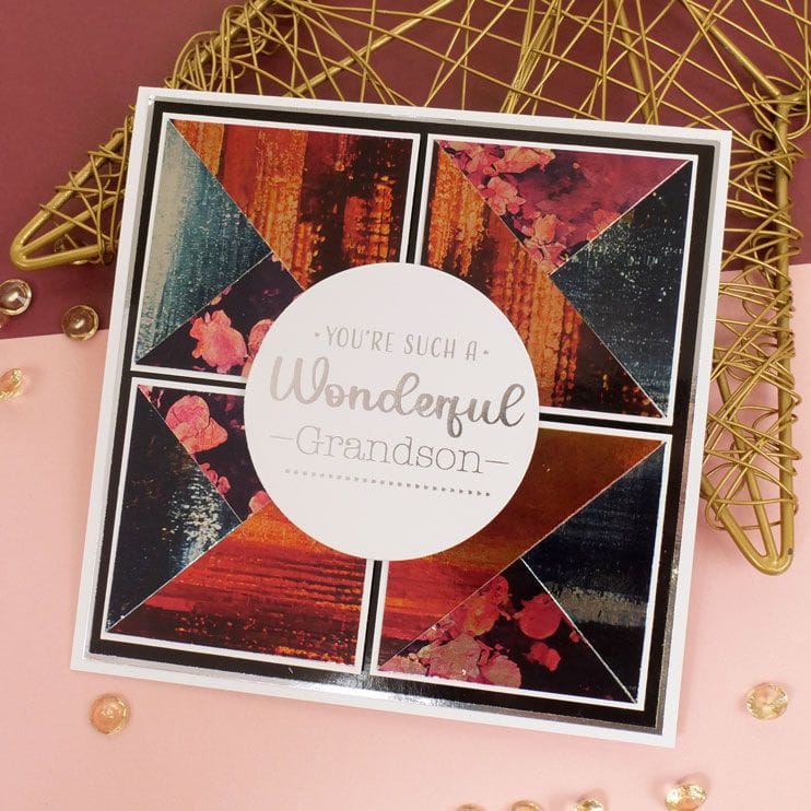 Trim Me! Foiled Insert Pad - For Him - Silver | Hunkydory Crafts
