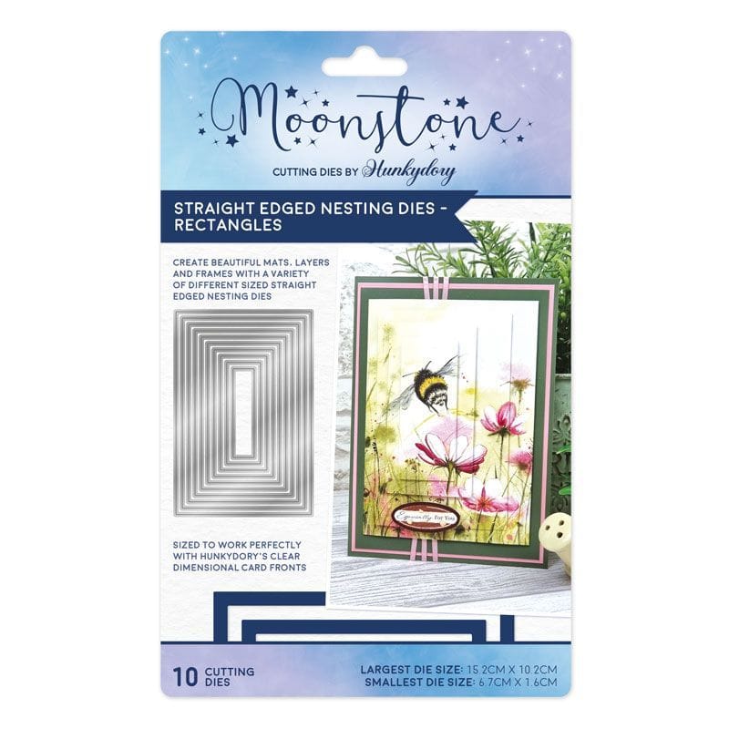 Straight Edged Nesting Dies - Rectangle | Hunkydory Crafts