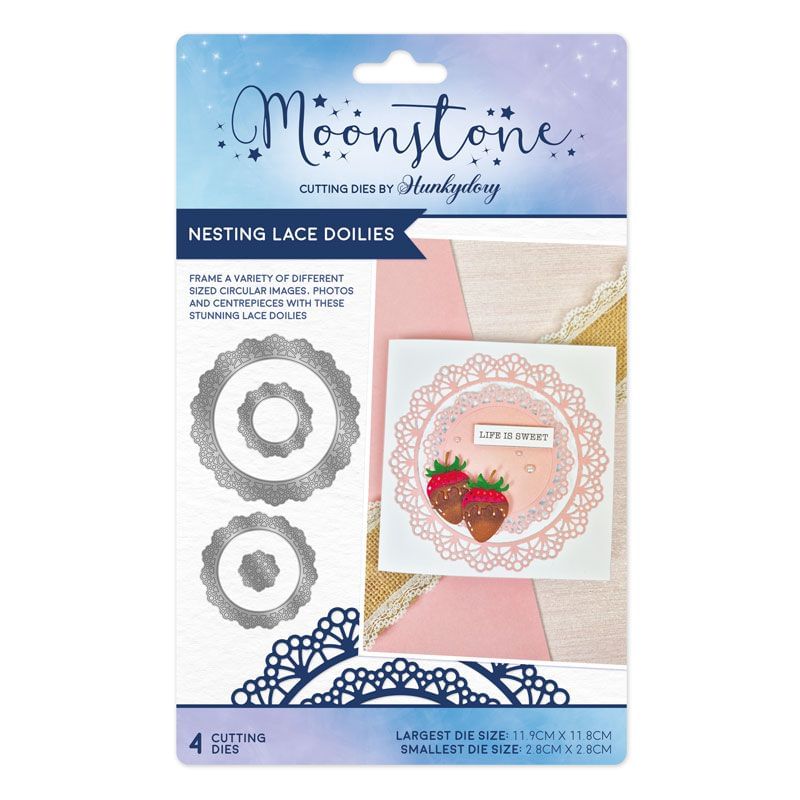 Moonstone Dies - Nesting Lace Doilies | Hunkydory Crafts
