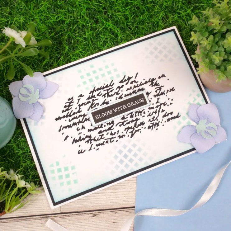 Moonstone Dies - Cut-in Script Texture | Hunkydory Crafts