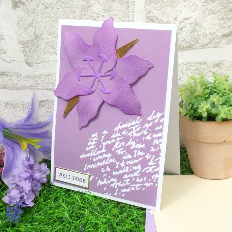 Moonstone Dies - Cut-in Script Texture | Hunkydory Crafts