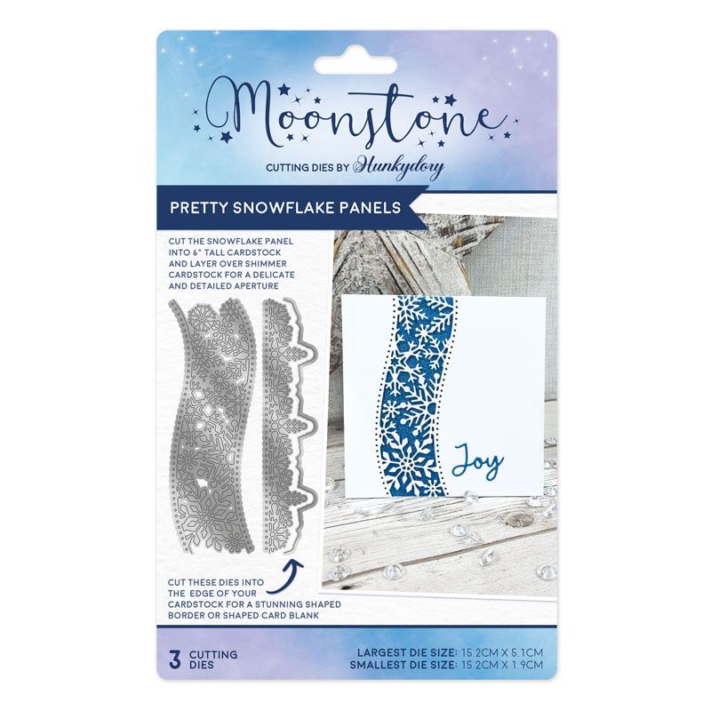 Moonstone Dies - Pretty Snowflake Panels | Hunkydory Crafts