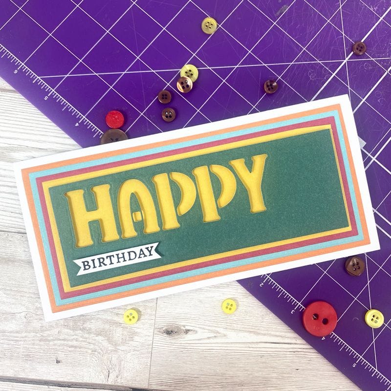 Moonstone Dies - Straight Edged Nesting Dies - DL | Hunkydory Crafts