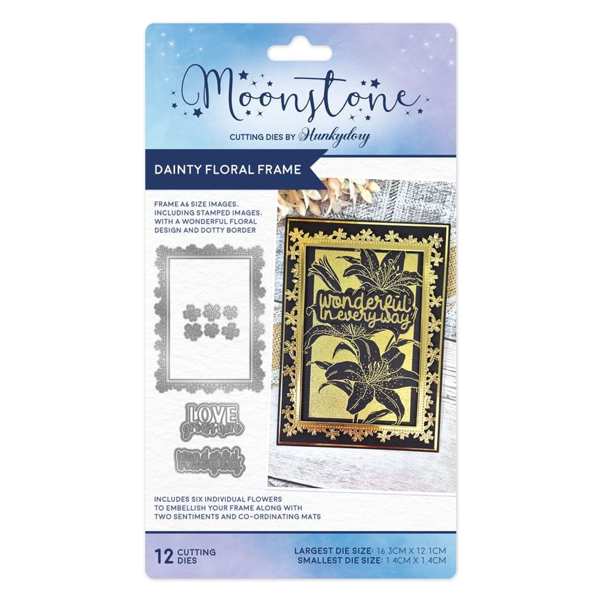 Moonstone Dies - Dainty Floral Frame | Hunkydory Crafts