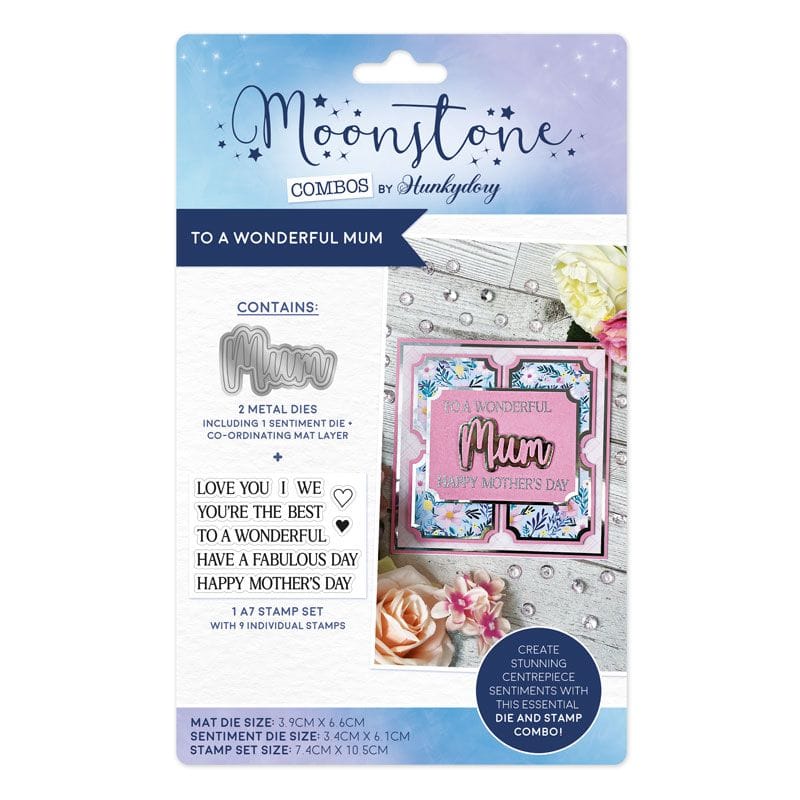 Moonstone Combos - To a Wonderful Mum | Hunkydory Crafts