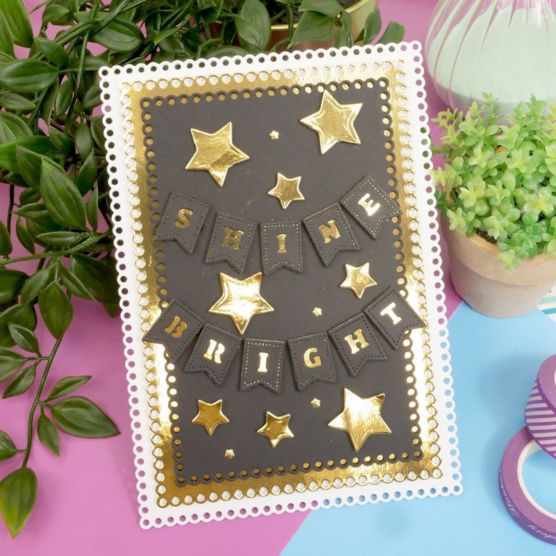 Moonstone Dies - Banner Bunting Alphabet | Hunkydory Crafts