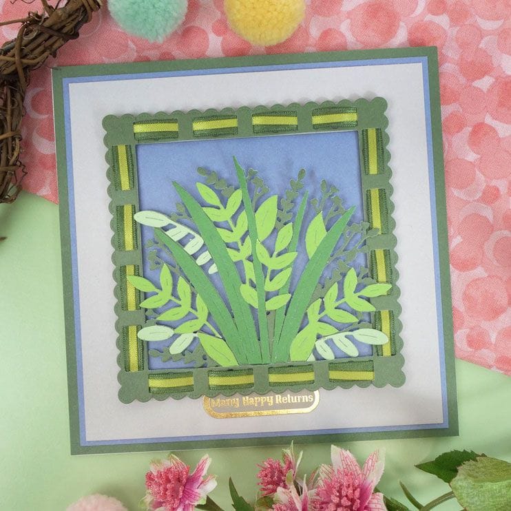 Moonstone Dies - Ribbon Threading Nesting Frames - Squares | Hunkydory Crafts