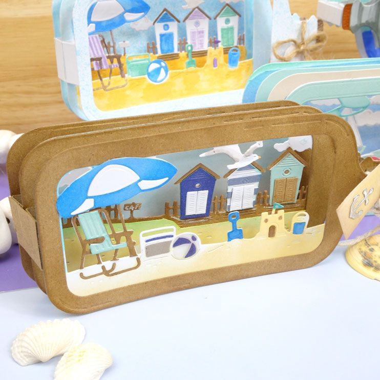 Moonstone Dies - Sandy Beach Layering Scenes | Hunkydory Crafts