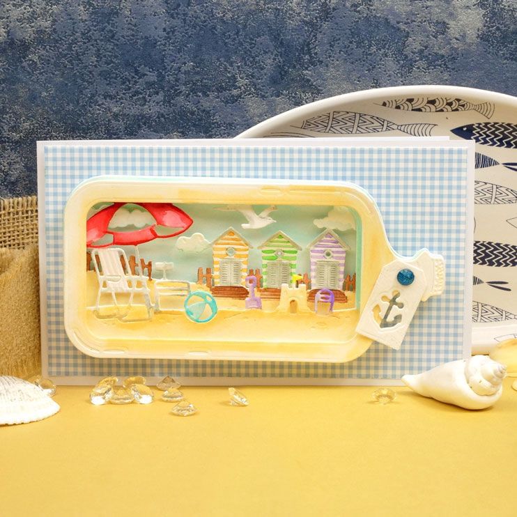 Moonstone Dies - Sandy Beach Layering Scenes | Hunkydory Crafts