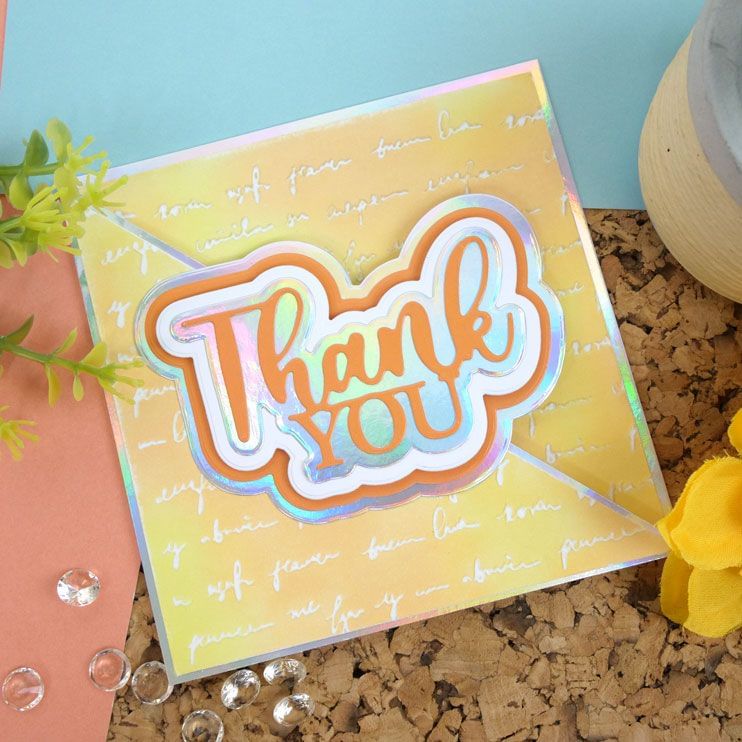 Moonstone Embossing Folders - Script | Hunkydory Crafts