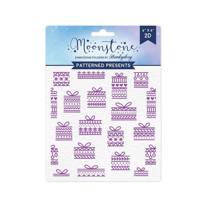 Moonstone Embossing Folders - Patterned Presents | Hunkydory Crafts