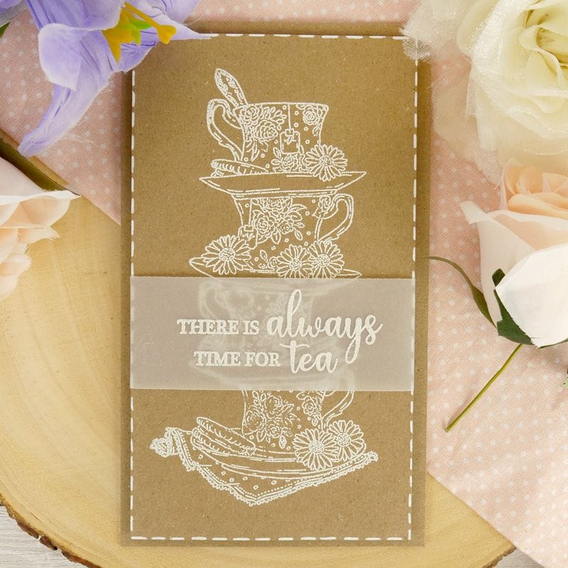 For the Love of Stamps - It's Tea Time A4 Stamp Set | Hunkydory Crafts