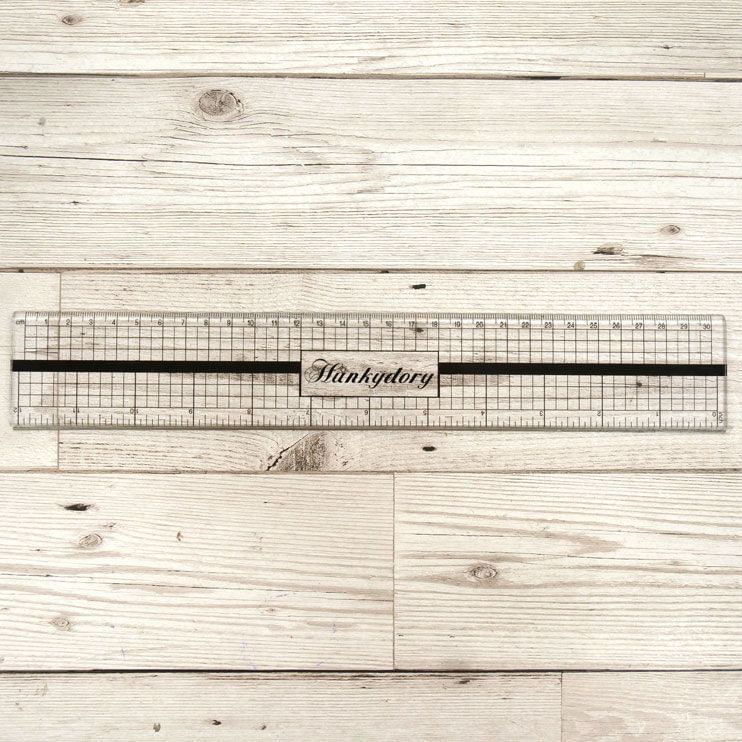 Premier Tools - Decimal Inch Ruler with Metal Edge | Hunkydory Crafts