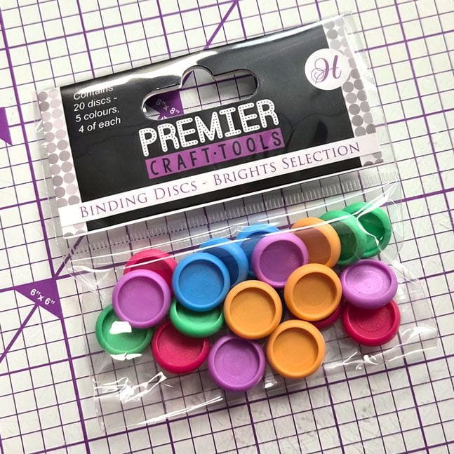 Premier Craft Tools - Binding Discs - Brights Selection | Hunkydory Crafts