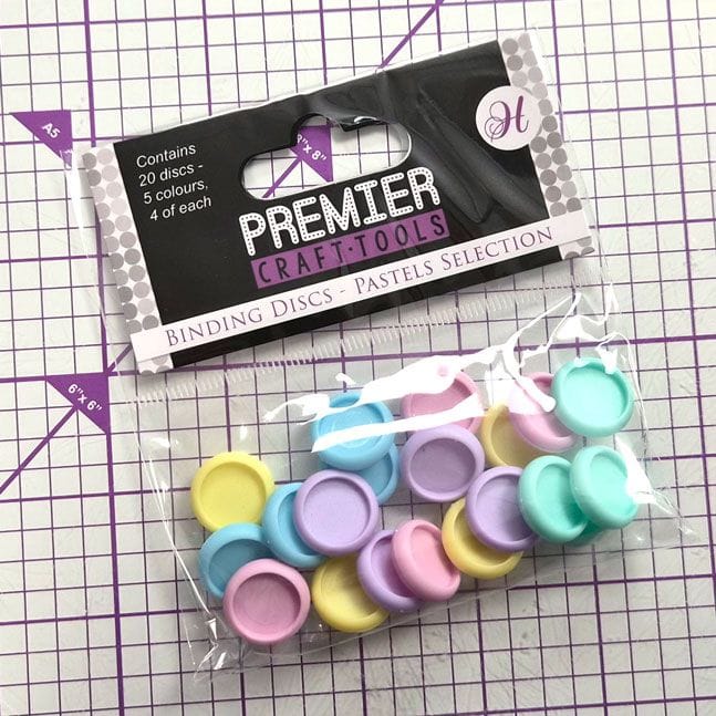 Premier Craft Tools - Binding Discs - Pastels Selection | Hunkydory Crafts
