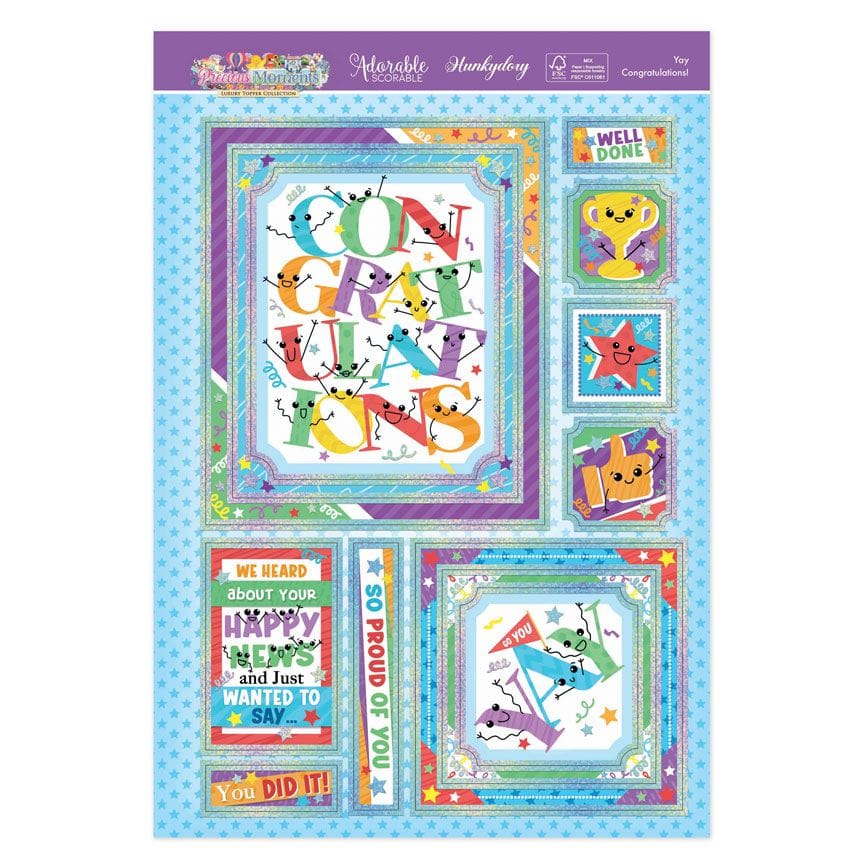 Yay Congratulations! Luxury Topper Set | Hunkydory Crafts