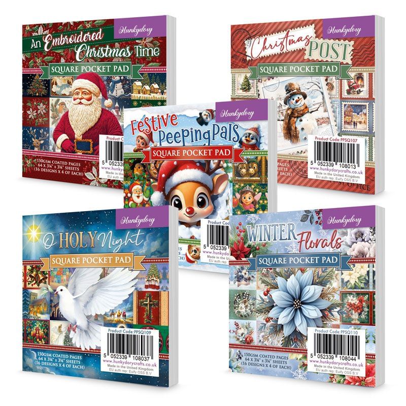 Square Pocket Pads - Ultimate Collection 2 | Hunkydory Crafts