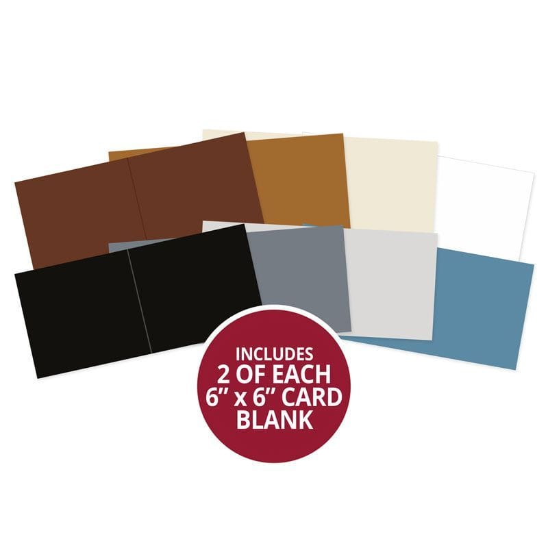 Adorable Scroable Pre-Scored Card Blanks - 6" x 6" Neutrals Selection ...