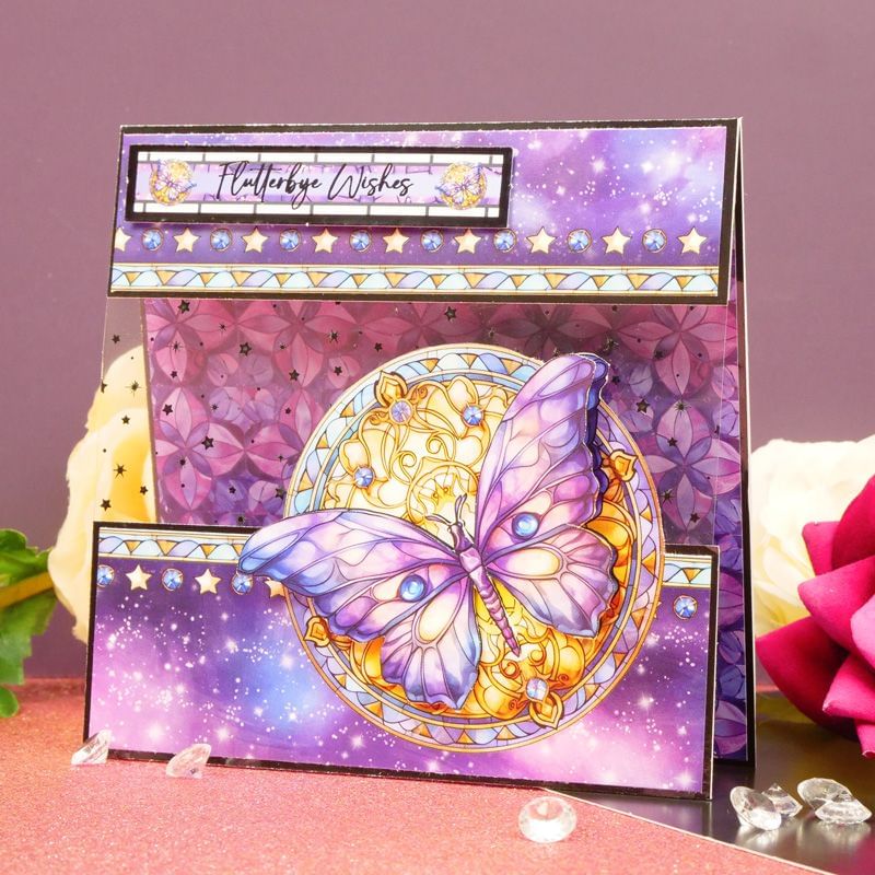 Stained Glass Mystical Worlds Luxury Foiled Acetate | Hunkydory Crafts