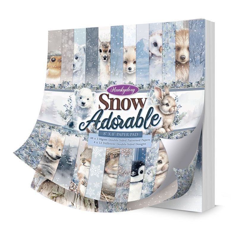 Snow Adorable 8" x 8" Paper Pad | Hunkydory Crafts