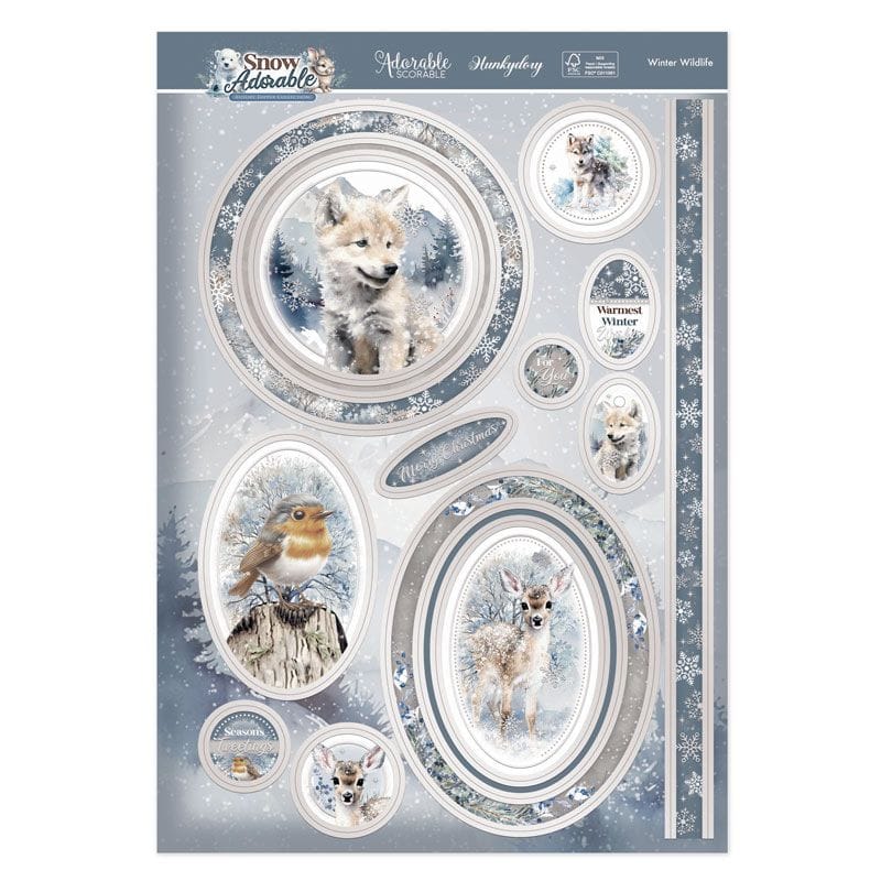 Winter Wildlife Luxury Topper Set | Hunkydory Crafts