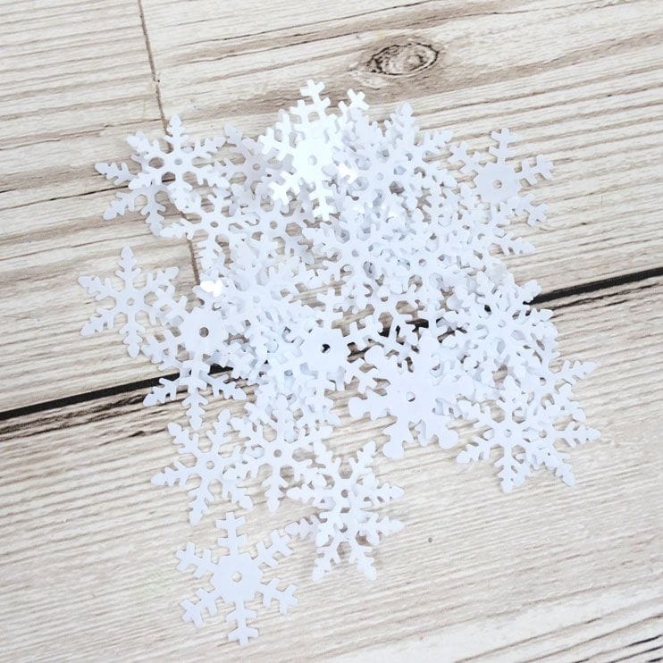 Snowflake Sequins - White | Hunkydory Crafts
